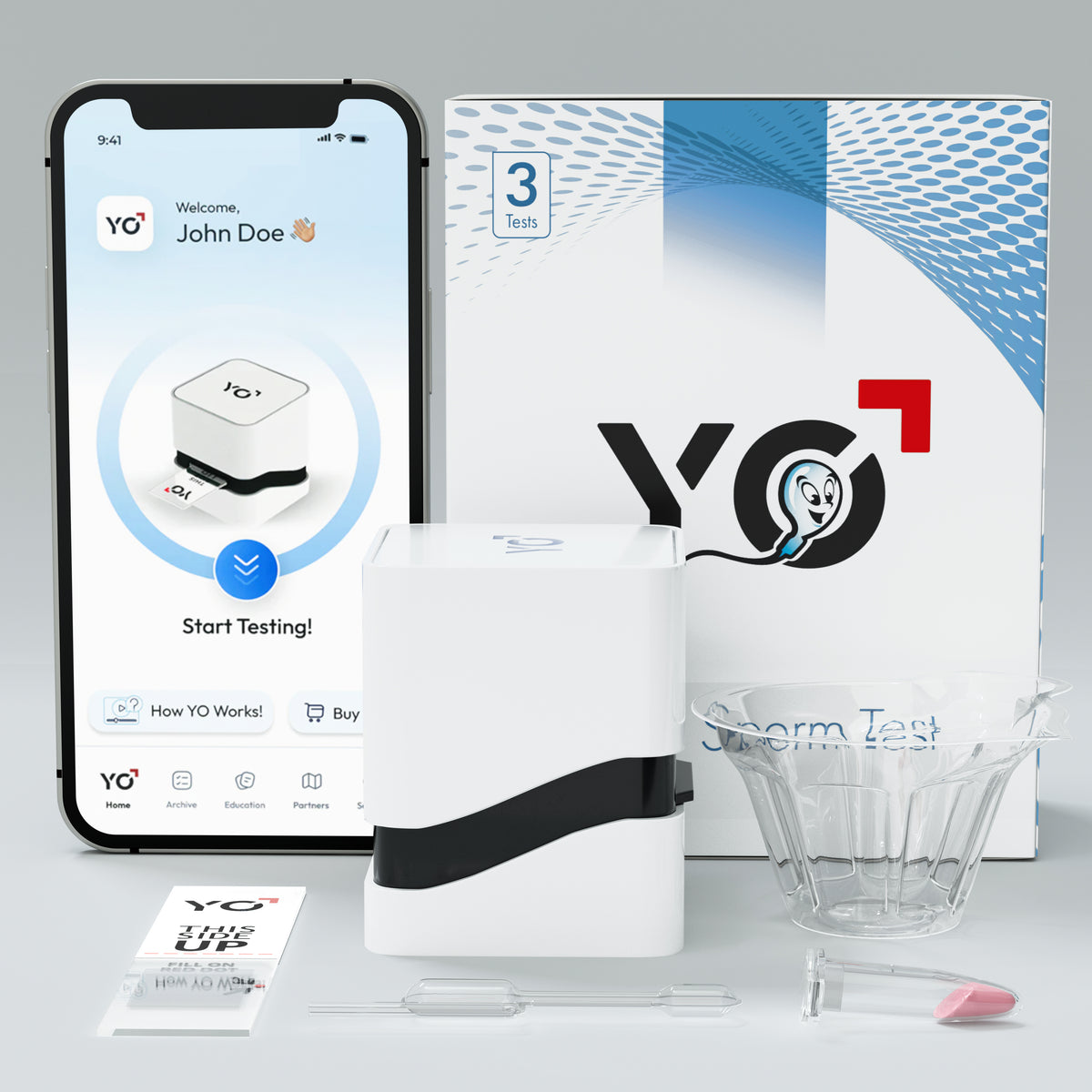 Pregmate | YO Home Sperm Test – 3-Test Kit – PREGMATE